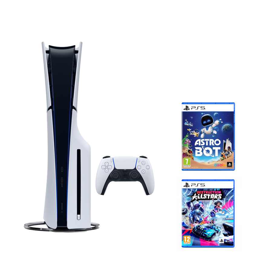 PlayStation 5 Slim D chassis + Astro Bot PS5 + Destruction AllStars PS5 ...